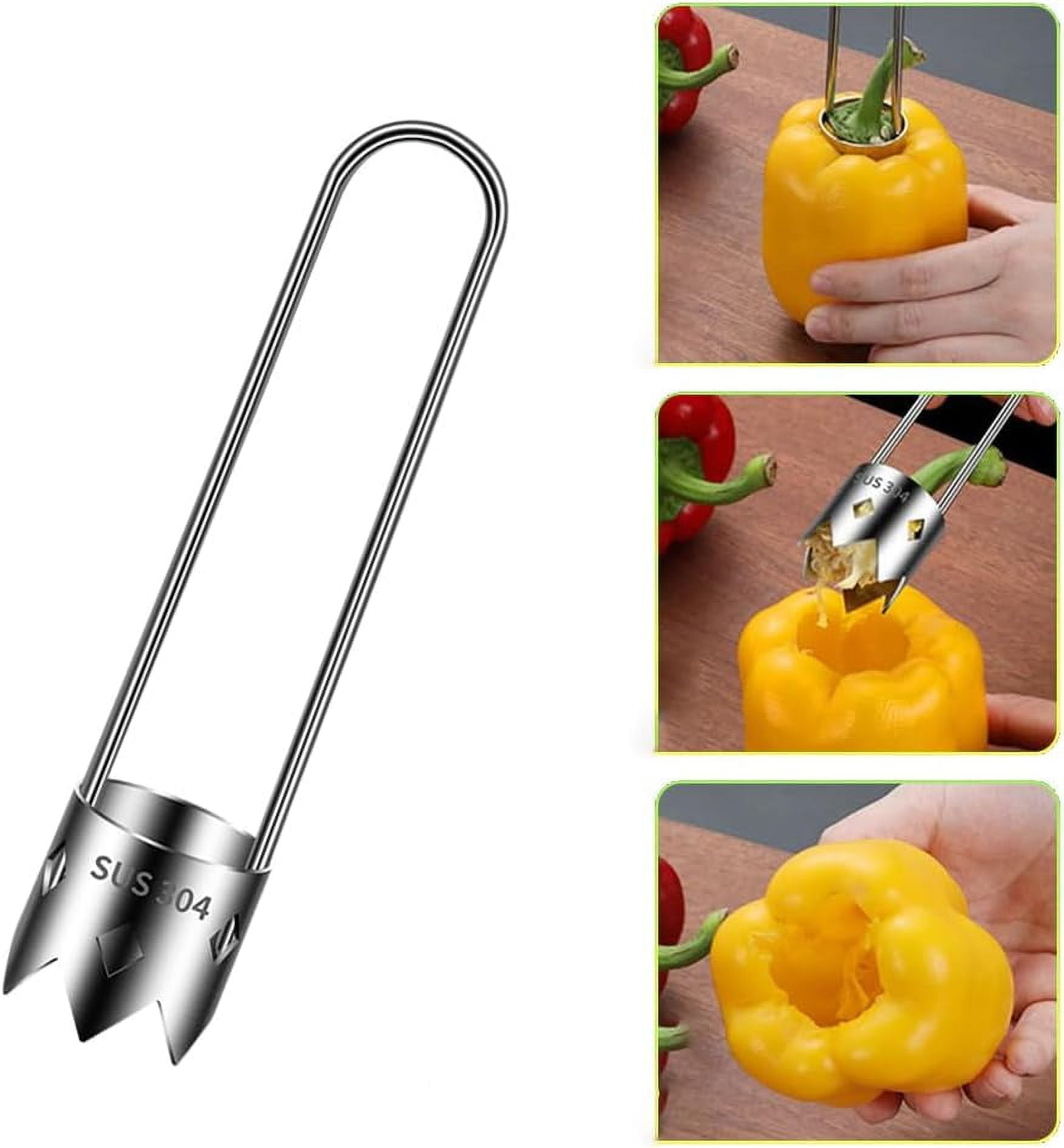 Red Bell Pepper Seed Corer,2024 New Stainless Steel Fruite Corer,For ...