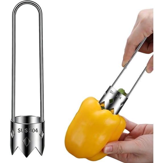 Red Bell Pepper Seed Corer, Pepper, Pineapple, Pear, Apple Corer ...