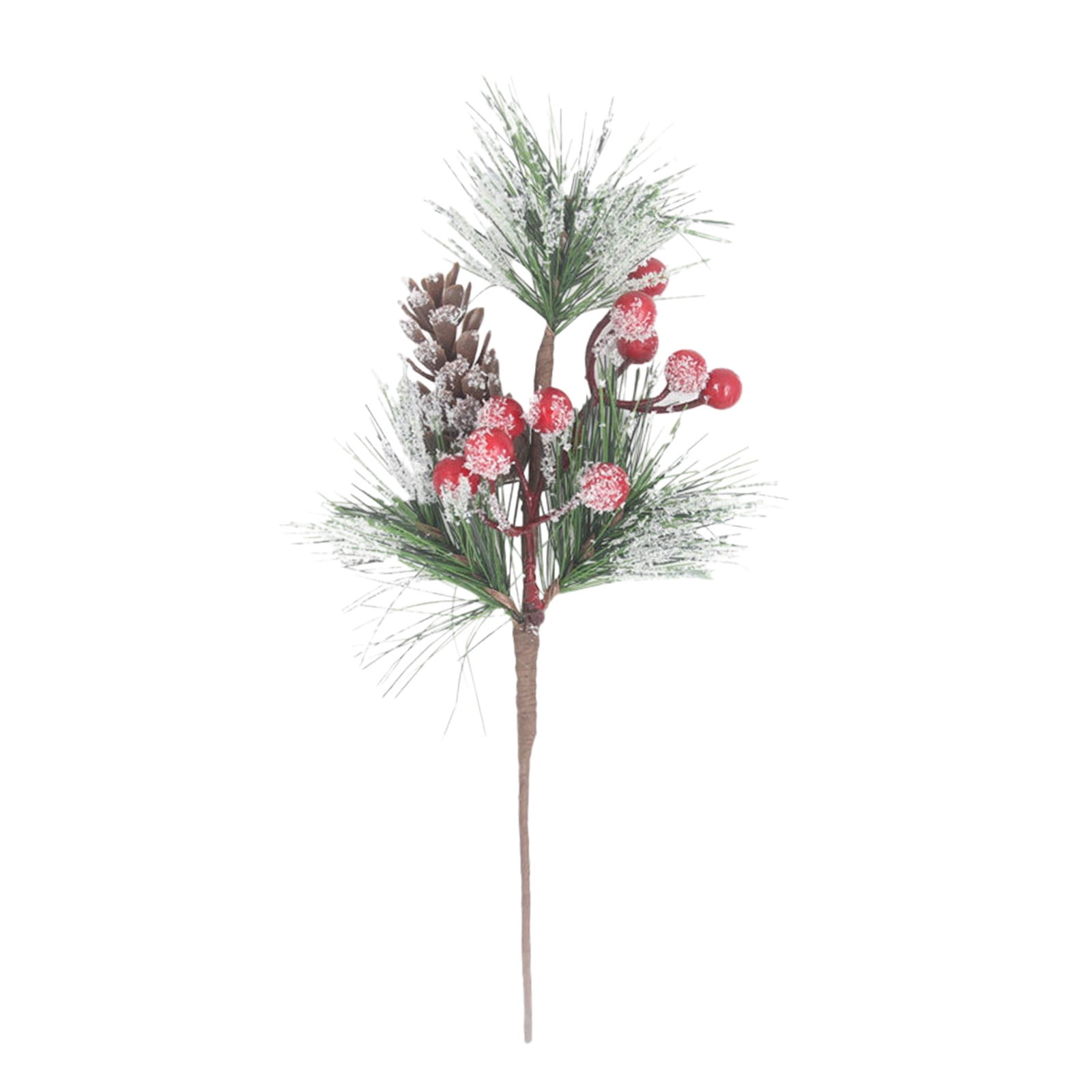 Red Berry Christmas Sprigs, 9.84 Inch Artificial Holiday Branches for ...