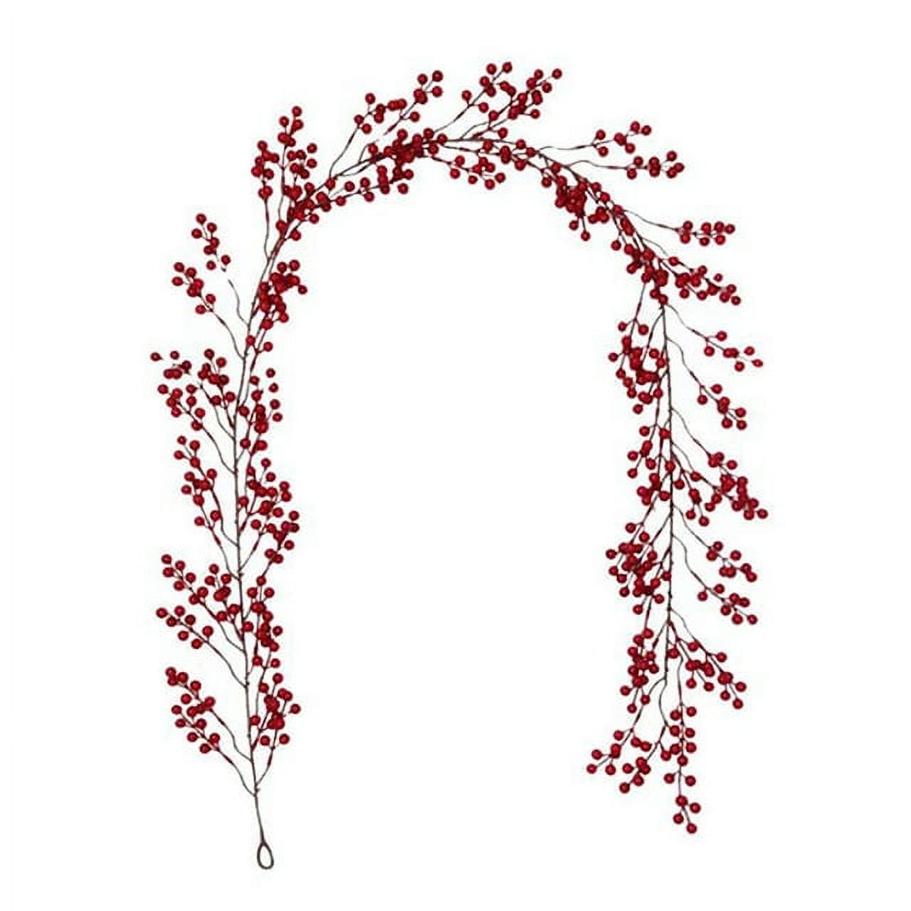 Red Berry Garland Christmas,Flexible Artificial Berry Garland for ...