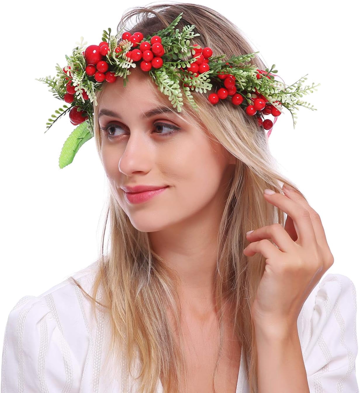 Red Berry Pine Cone Crown Forest Woodland Headband - Walmart.com