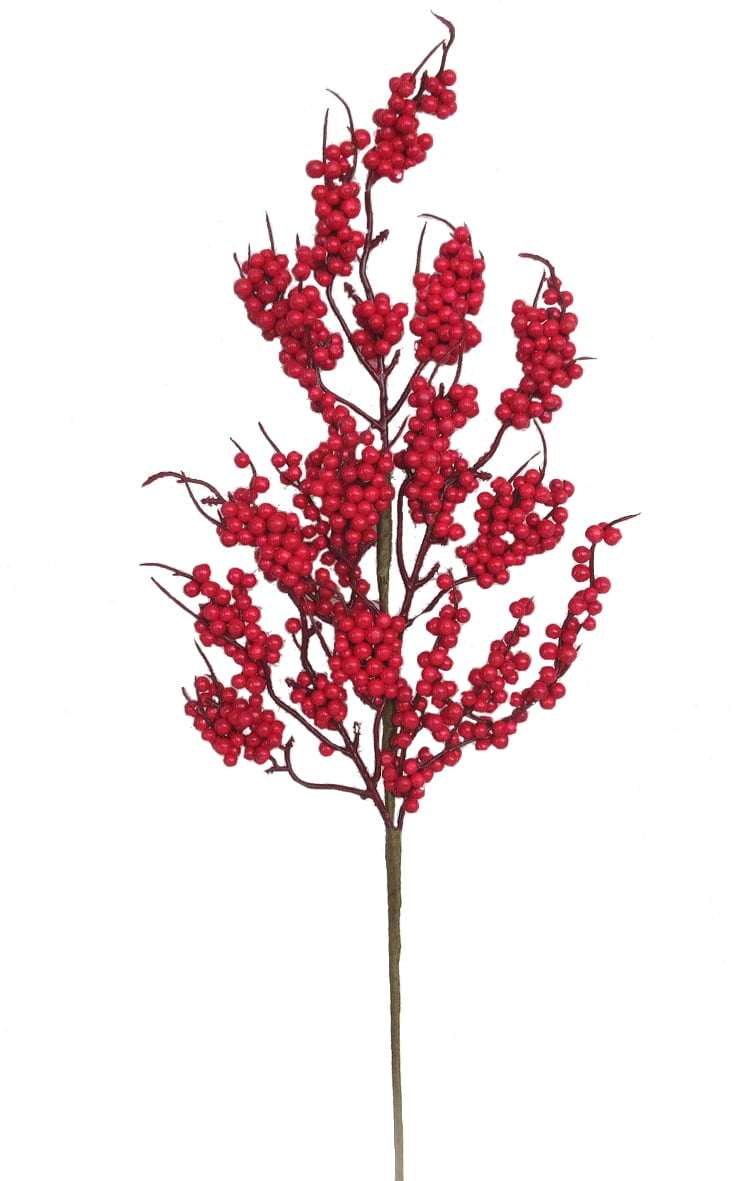Red Berry Spray Faux Plants And Trees - Walmart.com