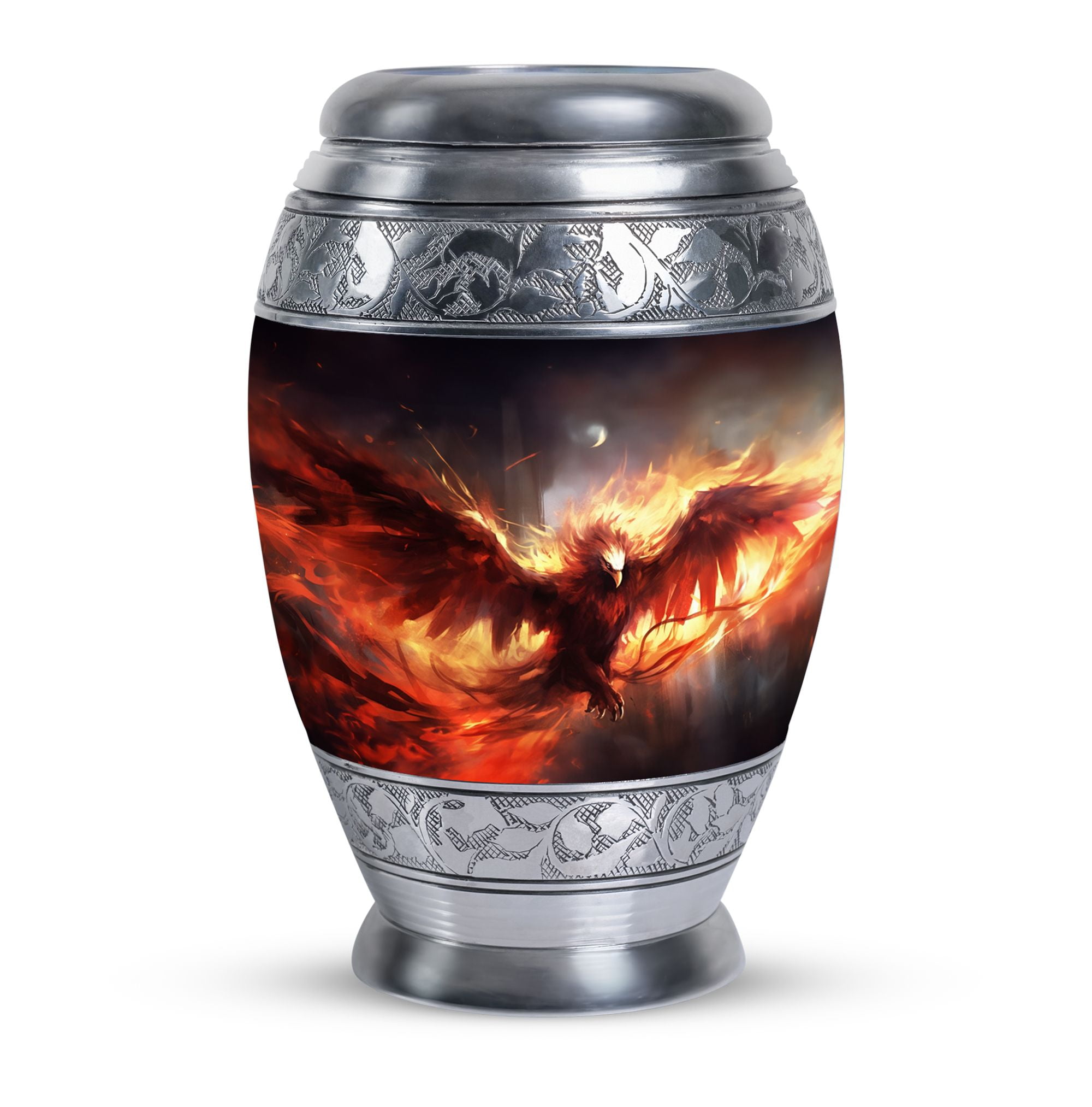 Red Big Phoenix In Fire Cremation Urns For Human Ashes Adult - Adult ...