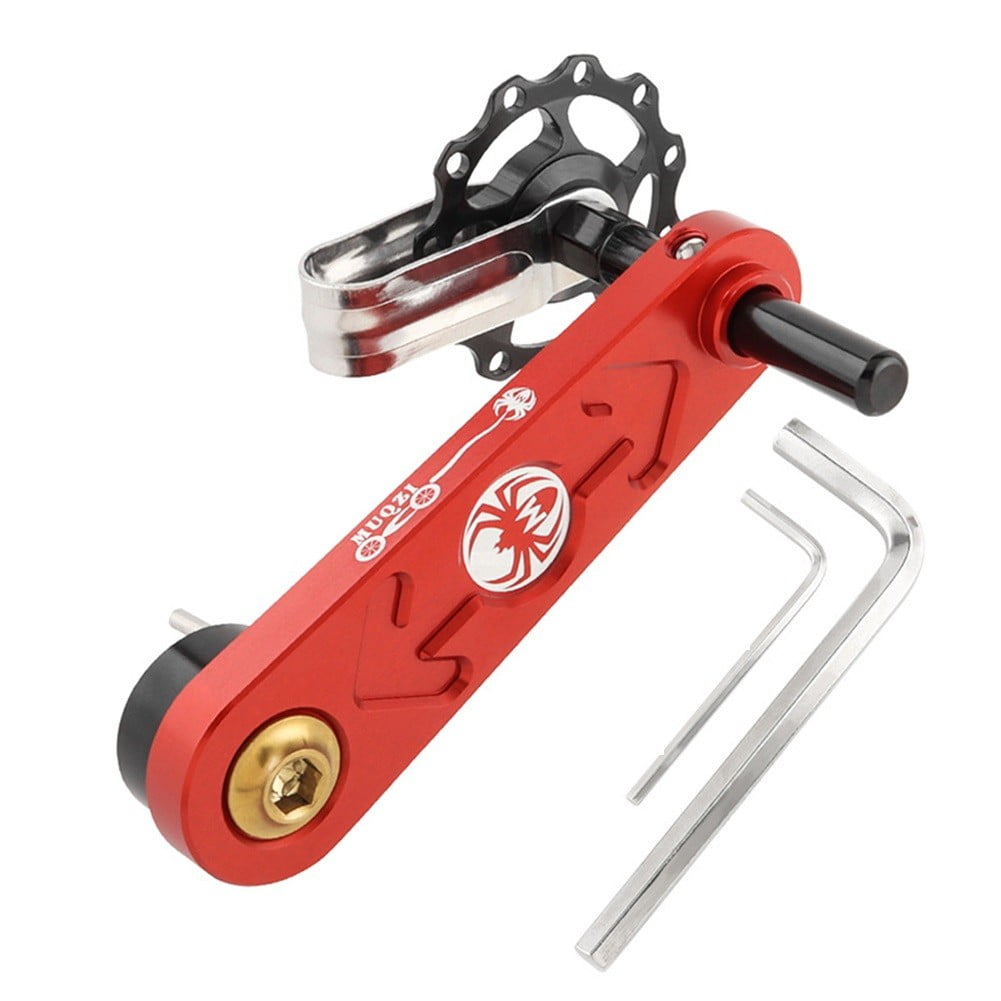 Red Bike Chain Guide Adapter Single Speed Chain Tensioner Bike Chain ...