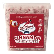 Red Bird Soft Peppermint Candy Puffs, Individually Wrapped, Sweet Mint ...