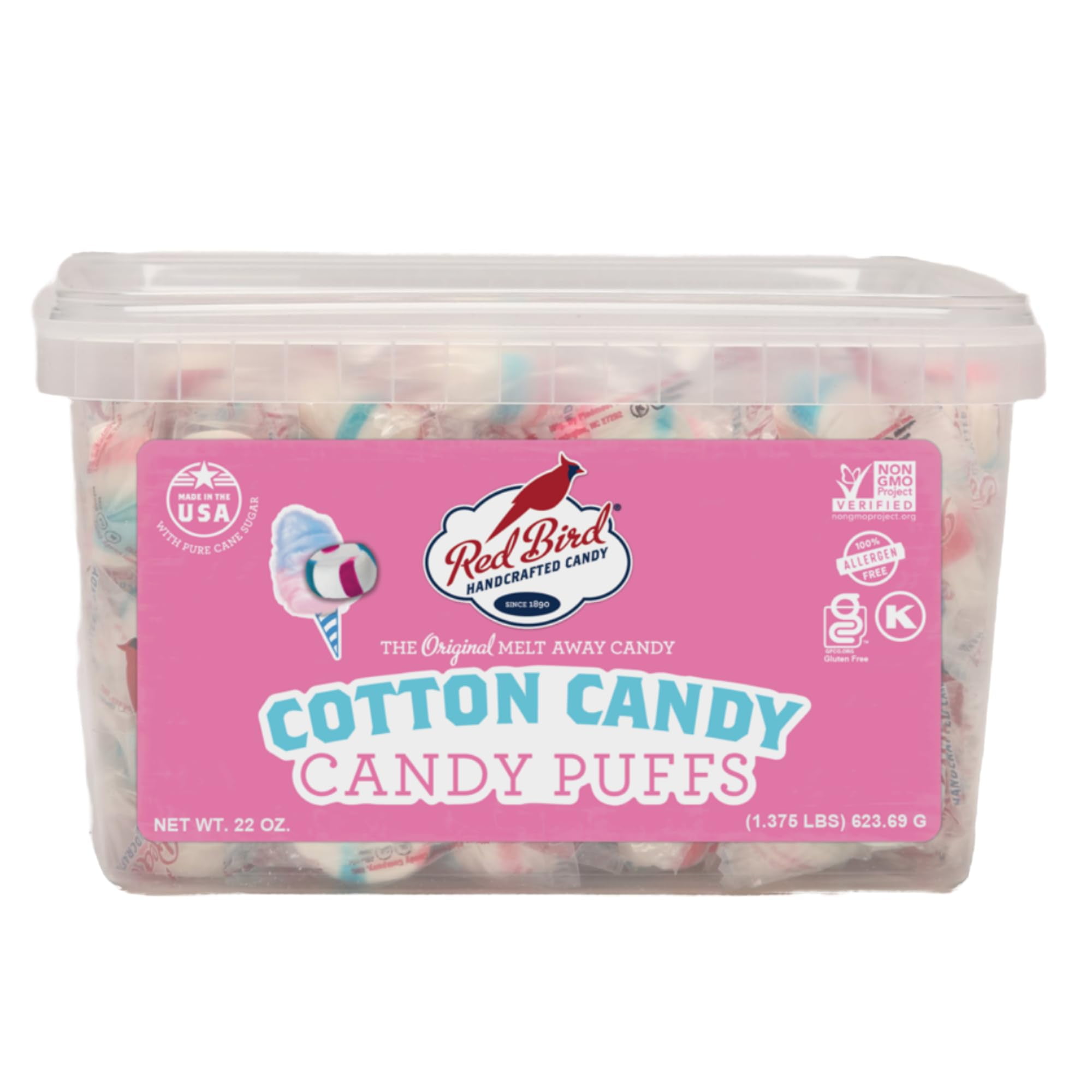 Red Bird Cotton Candy ESF27 Flavored Candy, Mints Individually Wrapped ...