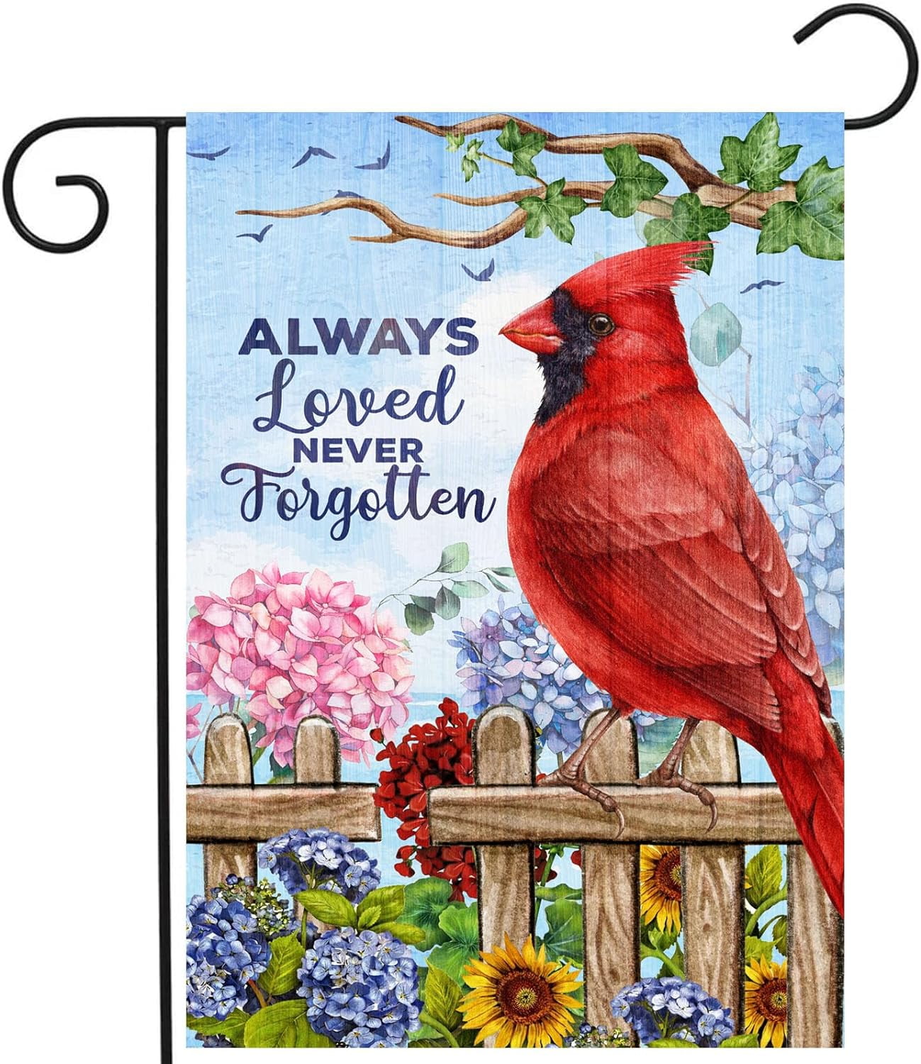 Red Bird Garden Flag Memorial Flags for Cemetery Flags Grave ...