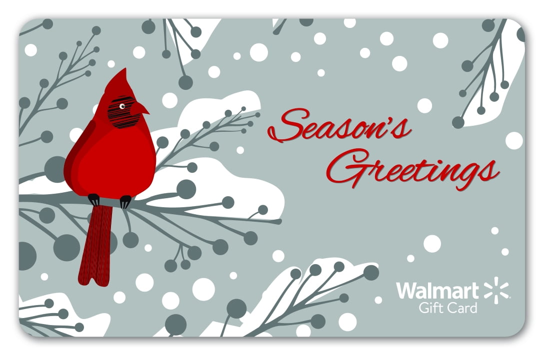 Red Bird Holiday Walmart Gift Card - Walmart.com