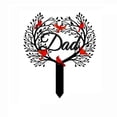 Red Bird Memorial Heart Shaped Garden Stake,Sympathy Decor,Rustproof ...