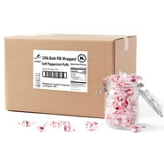 Peppermint Red & White Cylinder Shaped Mint Candy Twists - 5 Pounds ...