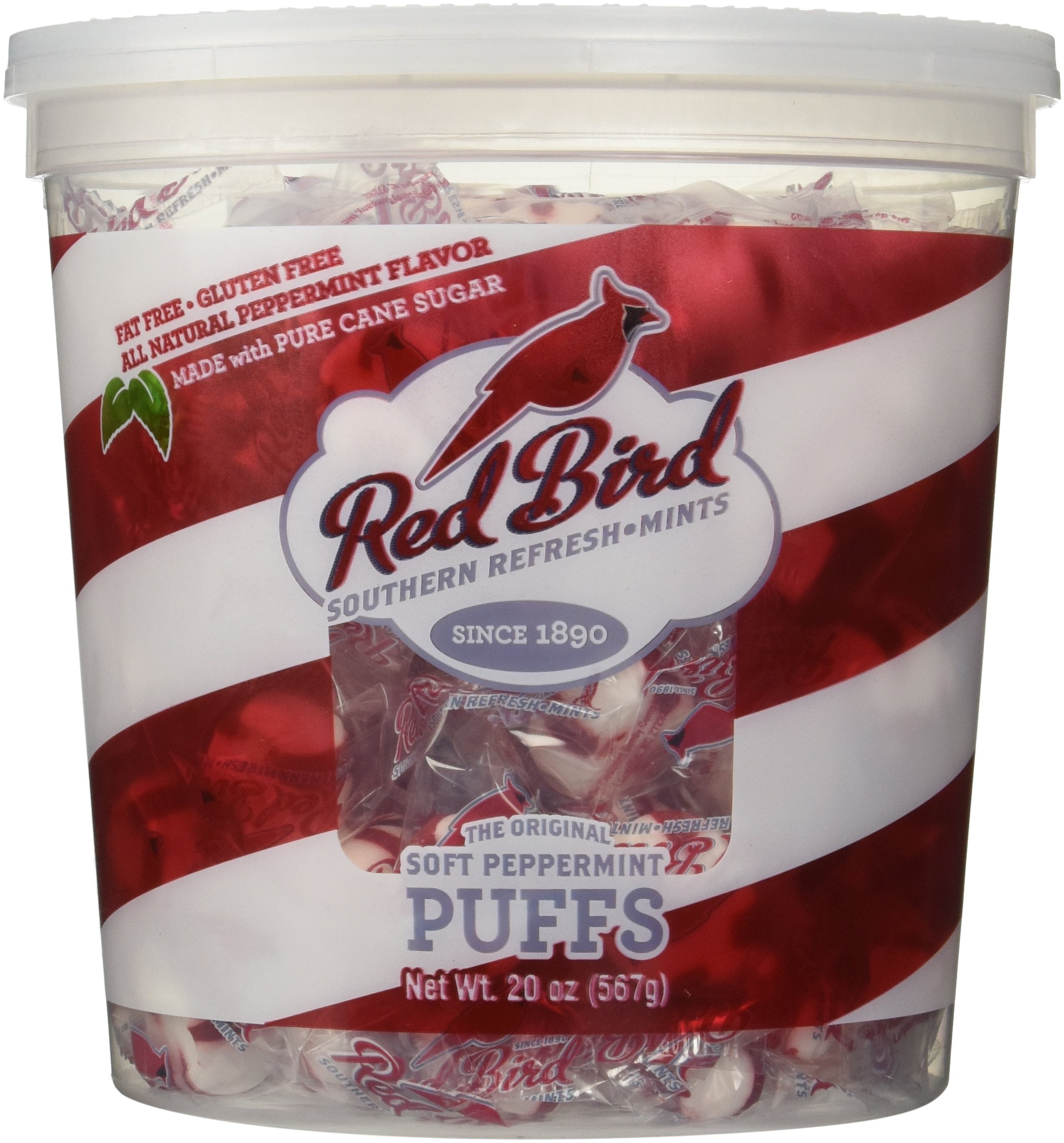 Red Bird Peppermint Puffs MFF30 18 oz tub (Original Version) - Walmart.com