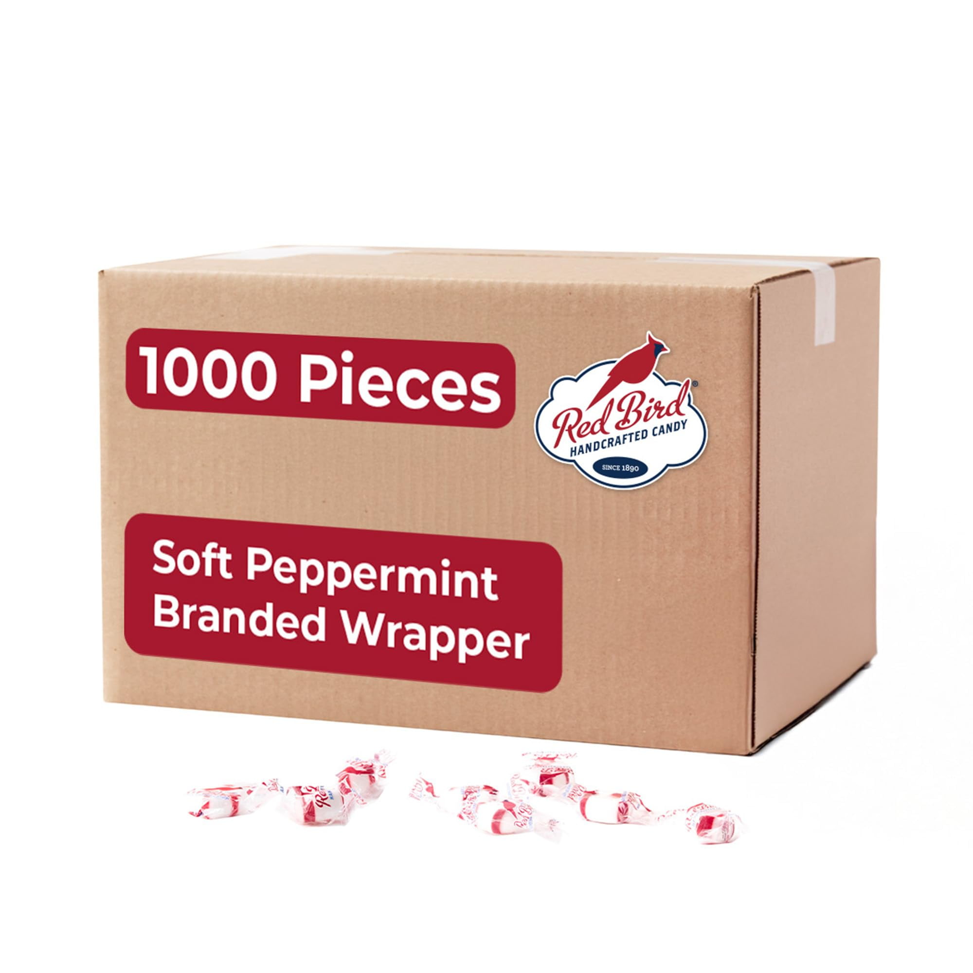 Red Bird Soft Peppermint BCF26 Candy Mints, Bulk Candy Individually ...