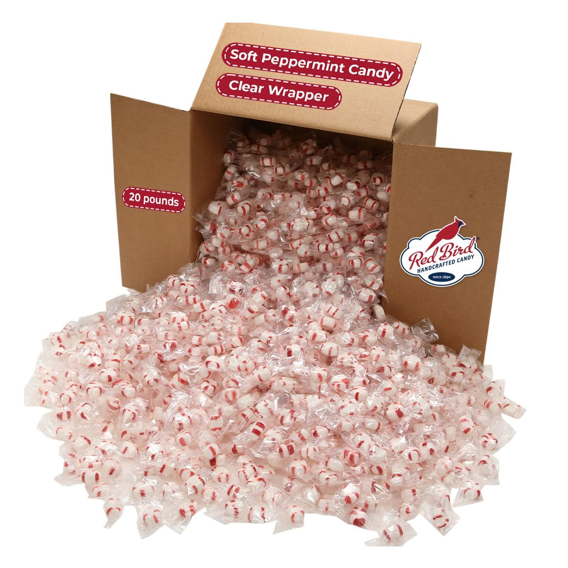 Red Bird Soft Peppermint Candy MDA05 Mints, Bulk Candy Individually ...