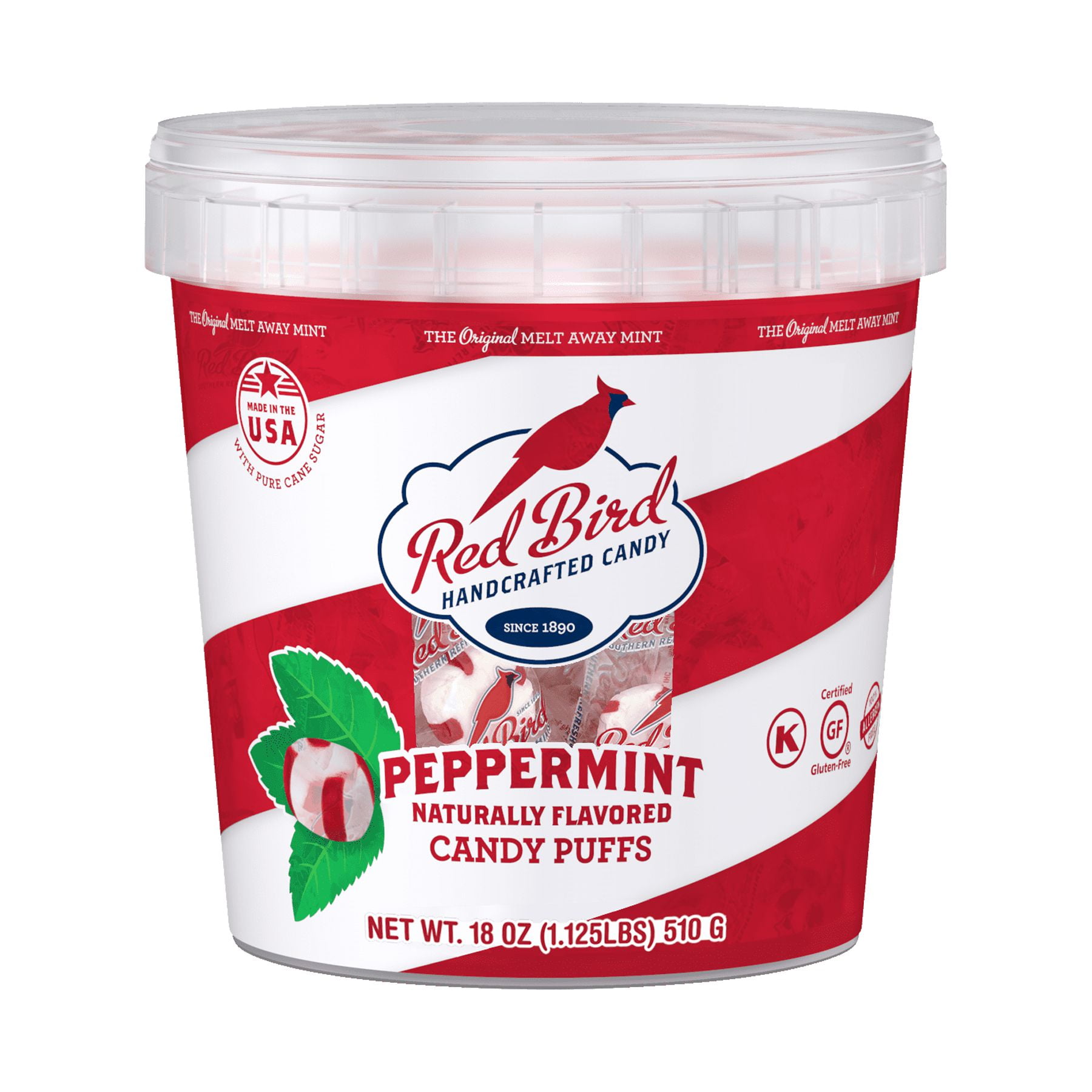 Red Bird Soft Peppermint Candy Puffs, Does Not Contain Any Allergens ...