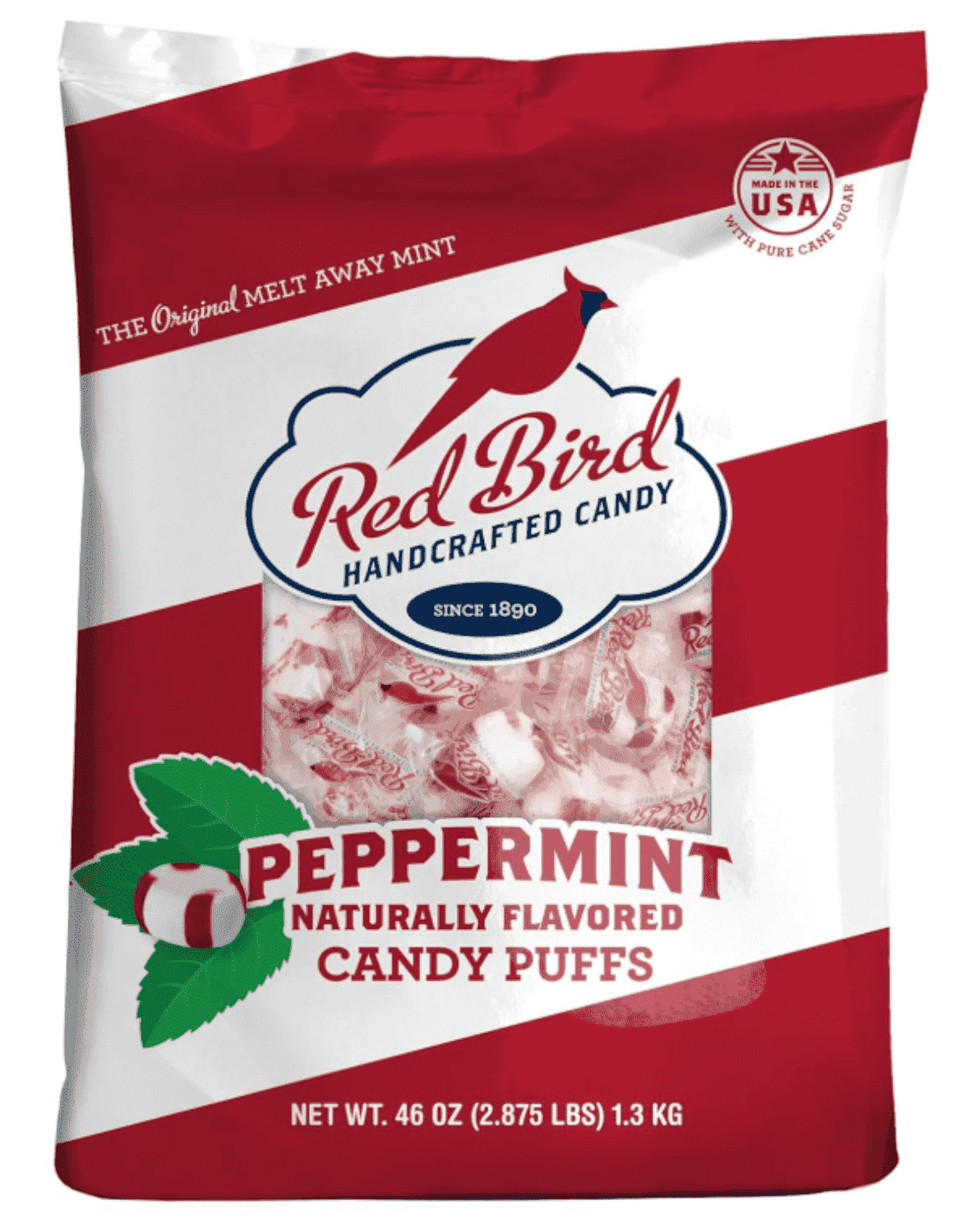 Red Bird Soft Peppermint Puffs, Non-GMO, Kosher, Individually Wrapped ...