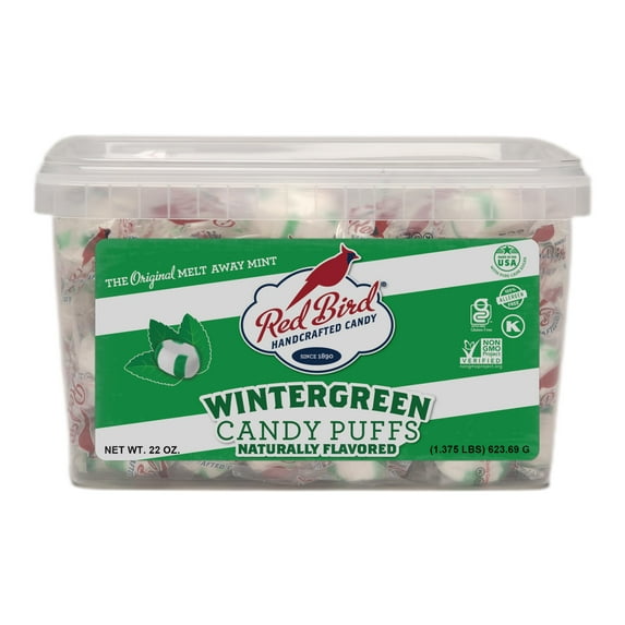 Red Bird Wintergreen Mints, AIF9 Individually Wrapped Candy, Gluten ...
