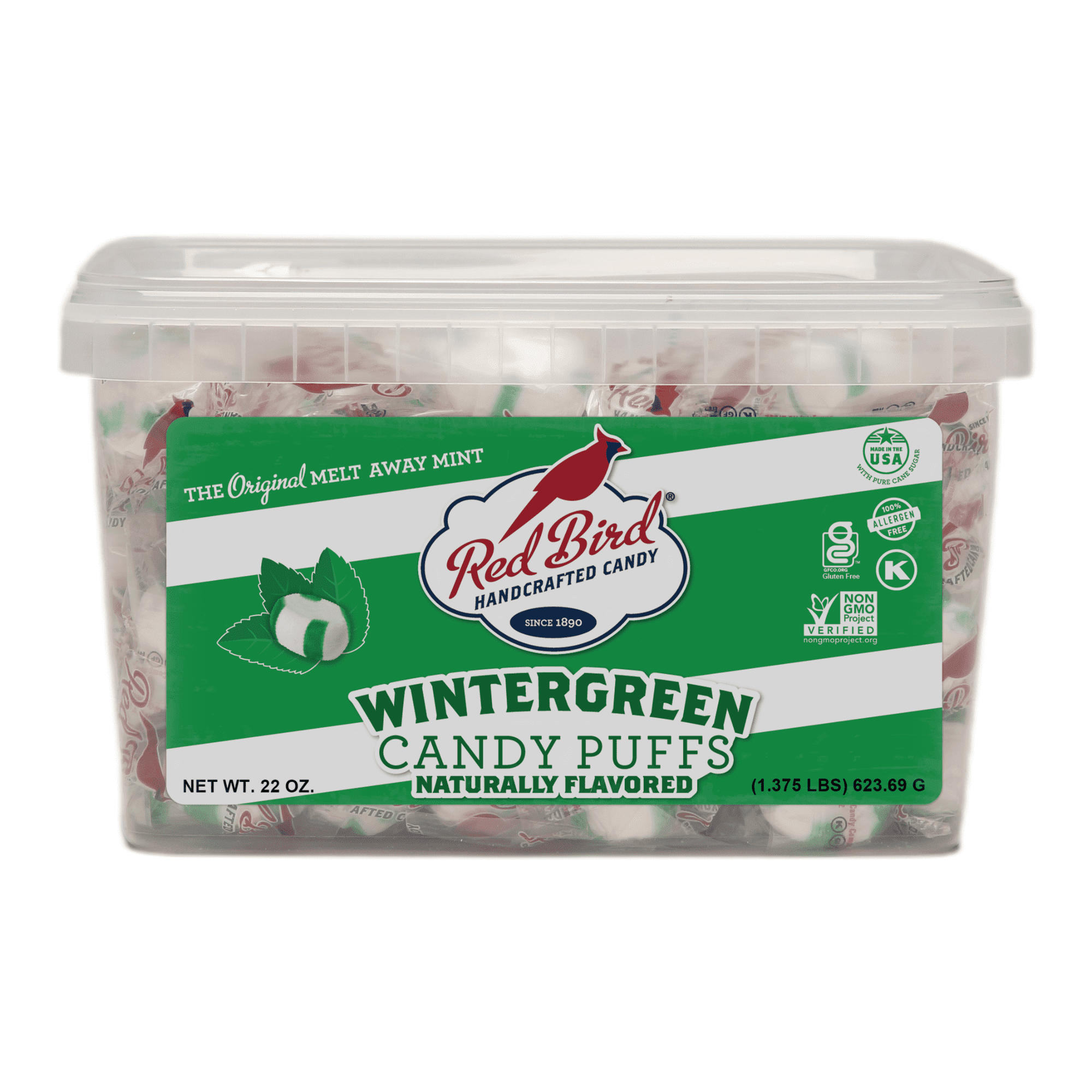 Red Bird Wintergreen Mints, Individually Wrapped, Allergen-Free, 22 oz ...