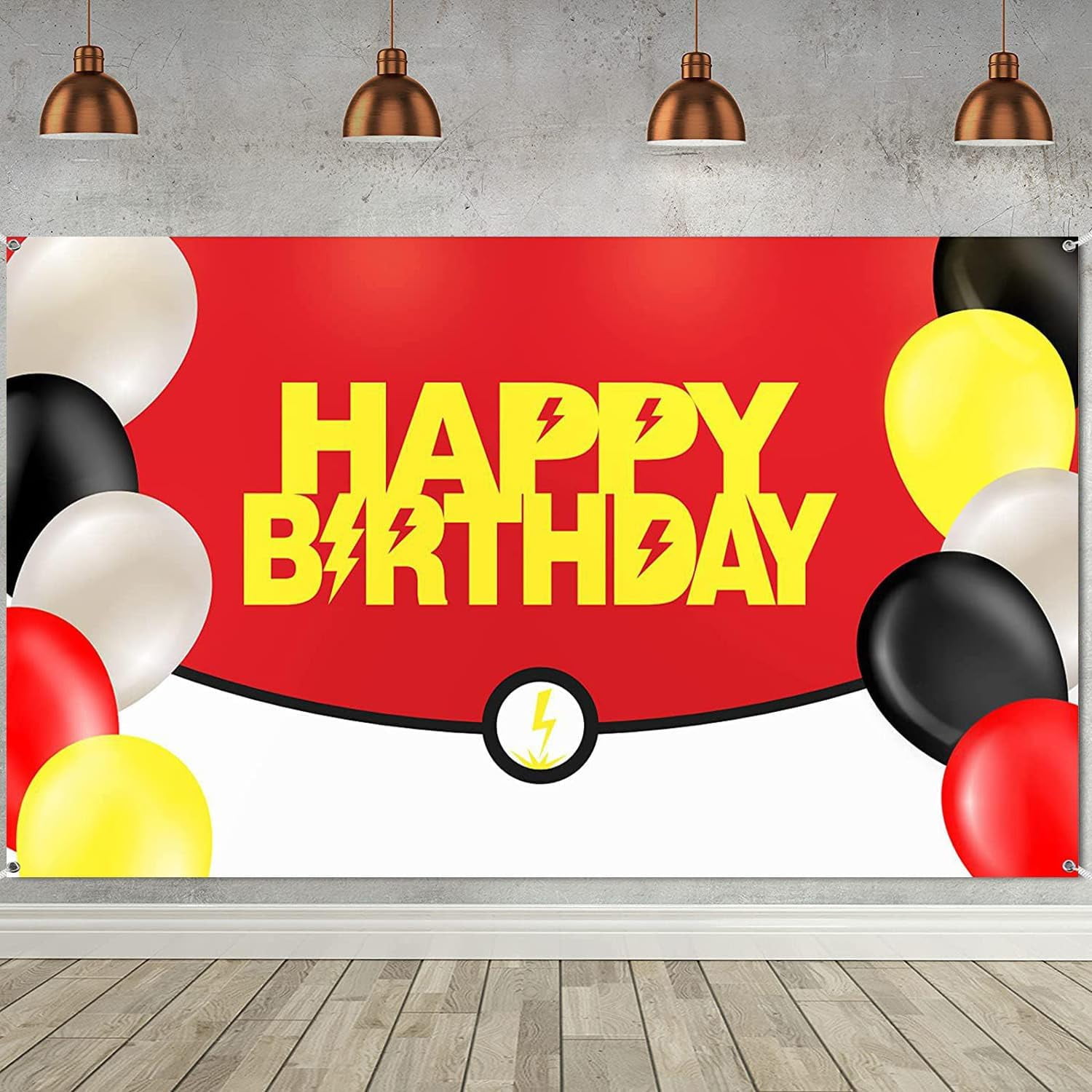 Red Birthday Backdrop Banner EHappy Birthday Photography Backdrop Video ...