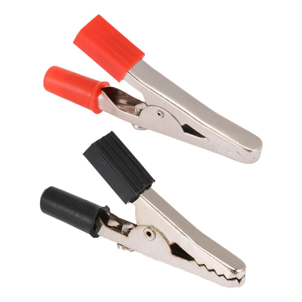 Red Black A 16 Alligator Clip 5A Test Clip Battery Clip With Sleeve ...
