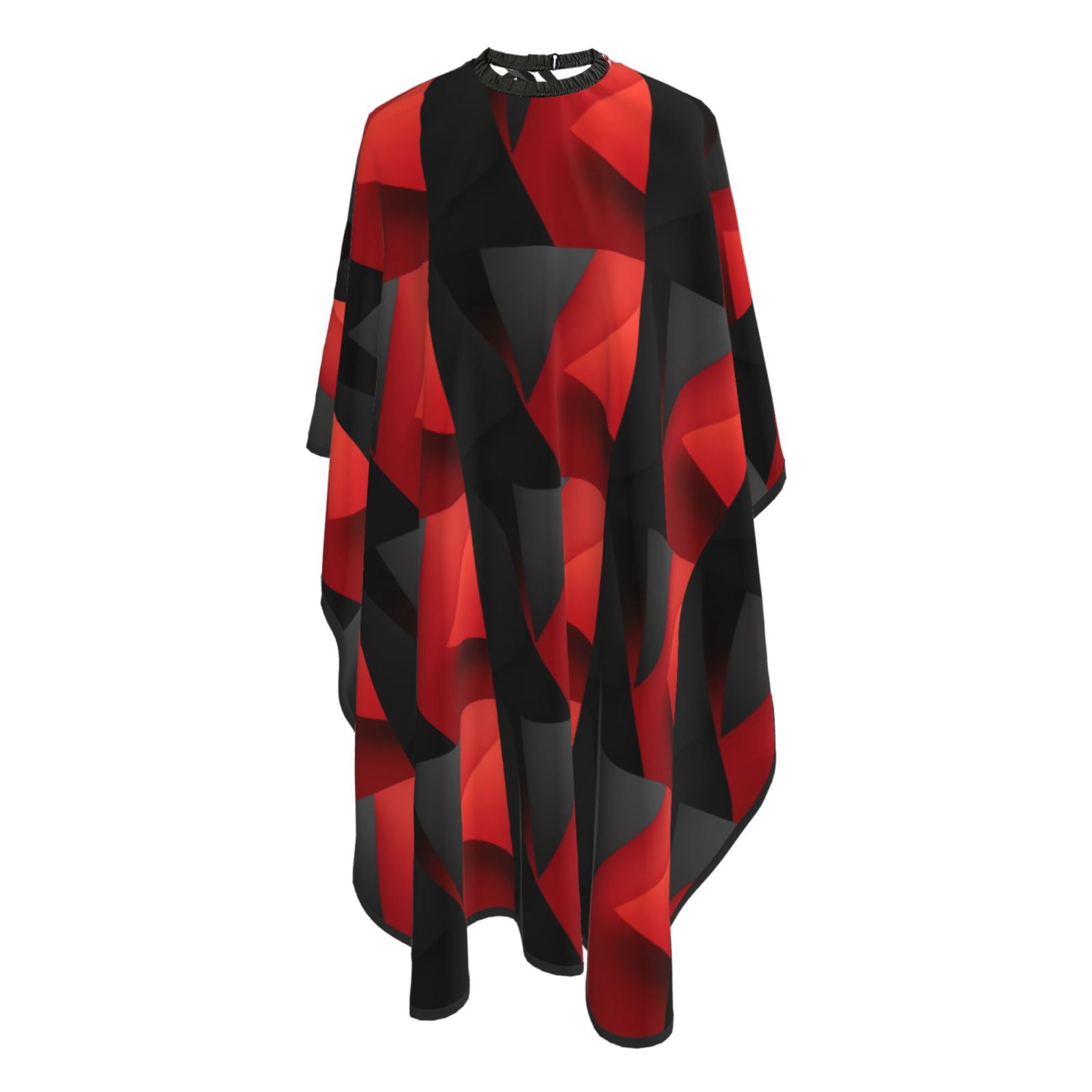 Red Black Abstract Barber Cape 66"x55" Salon Hair Cutting Haircut Cape ...