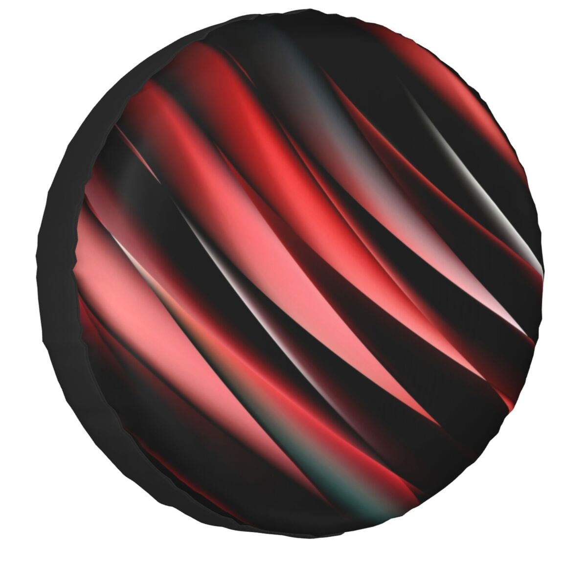 Red Black And White Twist Spare Tire Cover Case Bag Pouch Abstract ...