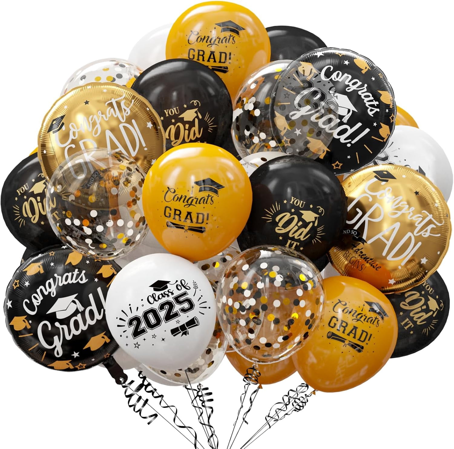 Red and Black Balloon Set Designed By The Graduating Class of 2025 ...
