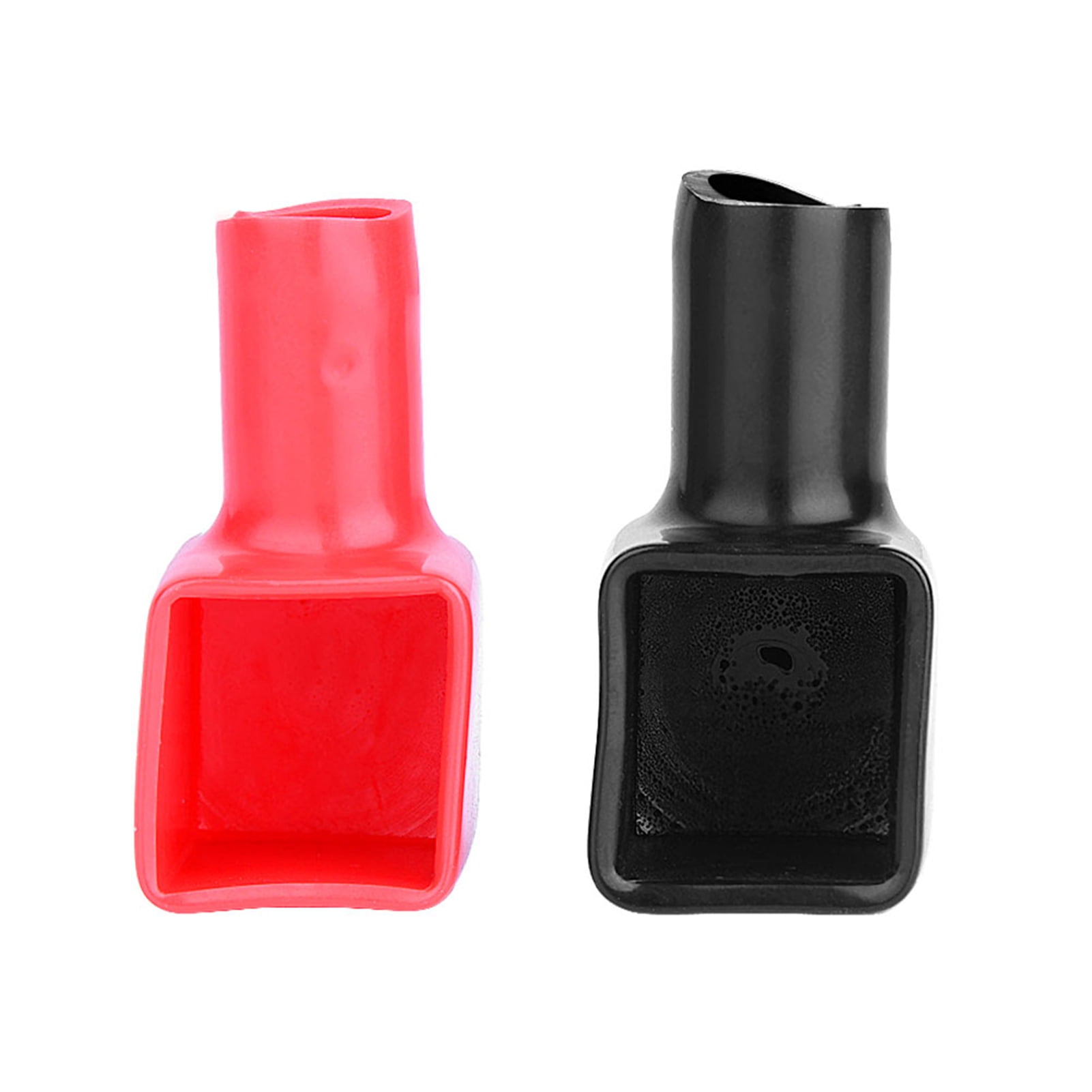 Red & Black Battery Terminal Covers, Positive & Negative, Universal Fit ...