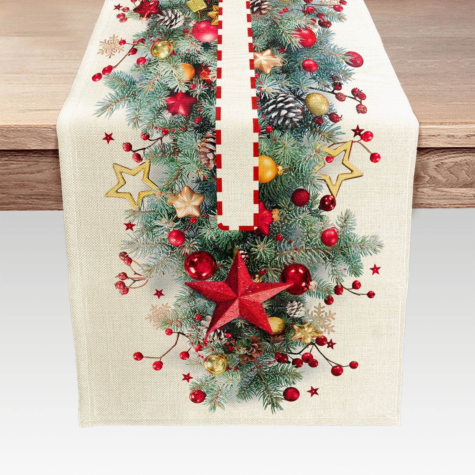 Red and Black Buffalo Check Plaid Christmas Table Runner 72 Inches Long ...