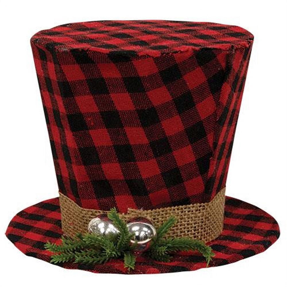 *Red & Black Buffalo Check Top Hat - Walmart.com