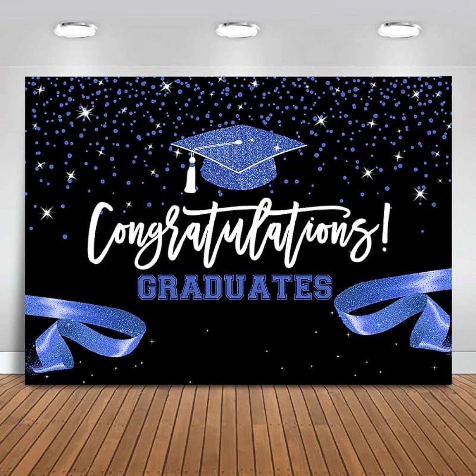 Red Black Class of 2025 Backdrop Congratulations Graduates Background ...