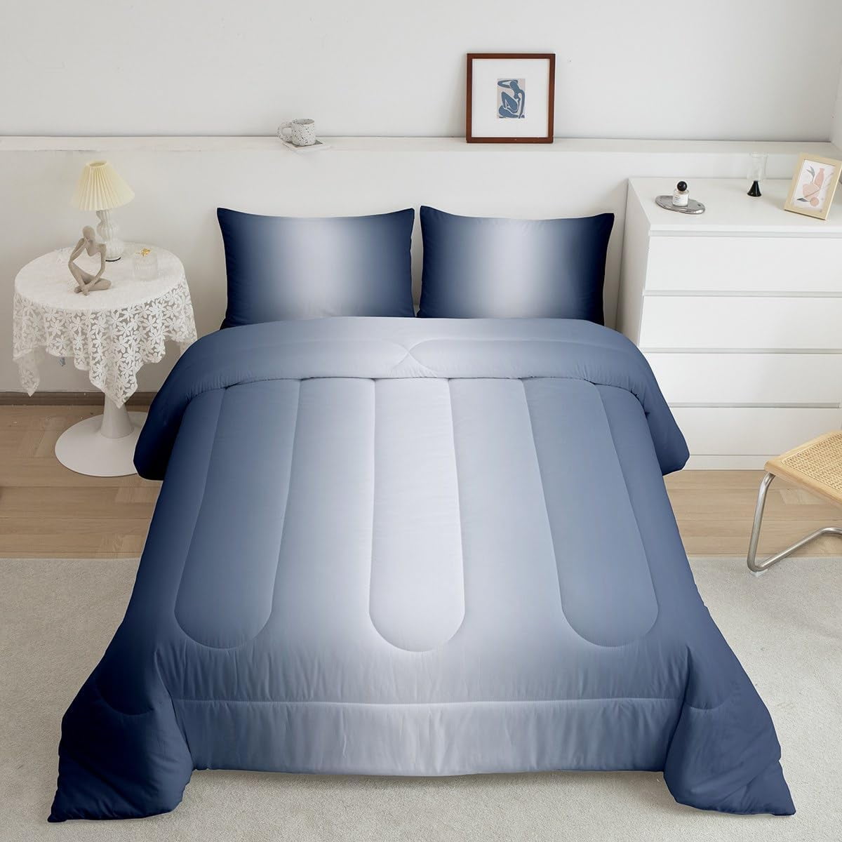 Red and Black Comforter Set for Kids Boys Girls Ombre Red Comforter ...