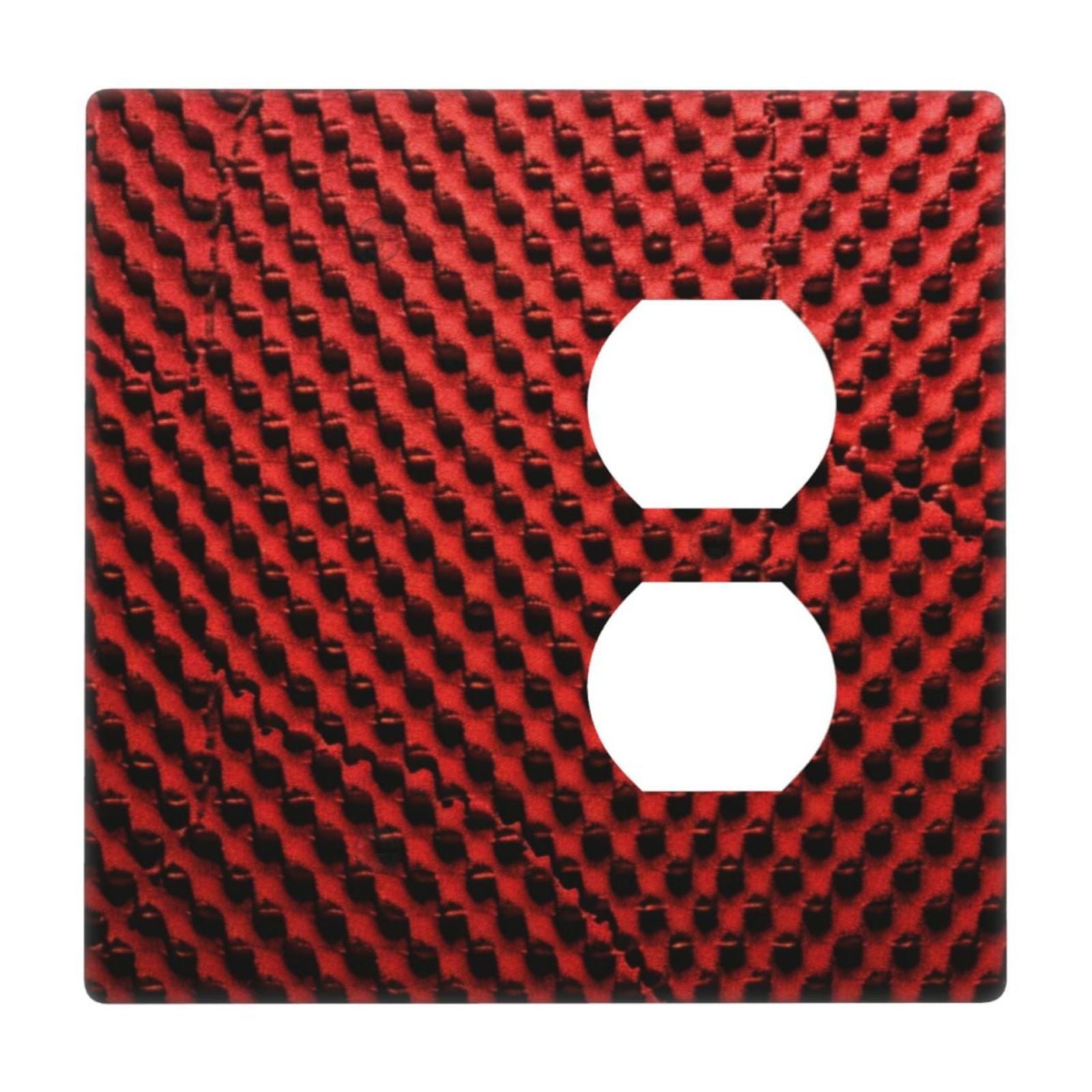 Red Black Dots Fabric Light Switch Cover Decorative Switch Plates and ...