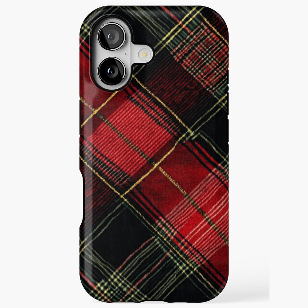 Red Black Green Buffalo Plaid Christmas Holiday Case with iPhone 17 to ...