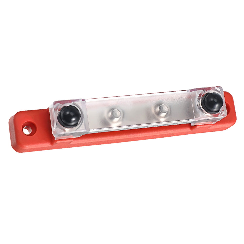 Red Black Single Row 2-Way Bus Bar Terminal Block for RVs and Boats ...