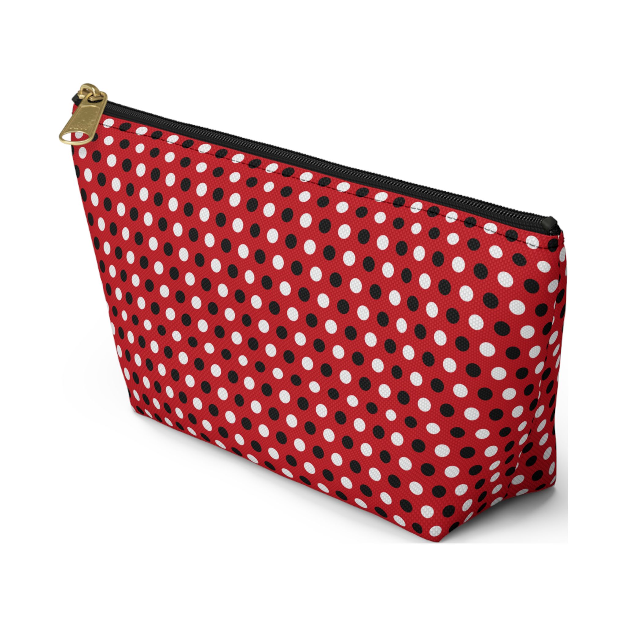 Red Black White Polka Dots Makeup Bag Women's Cosmetic Bag-Gift of Her ...