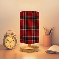 pink purple Checkered Bedside Table Lamp for Bedroom 16 Color Dimmable ...