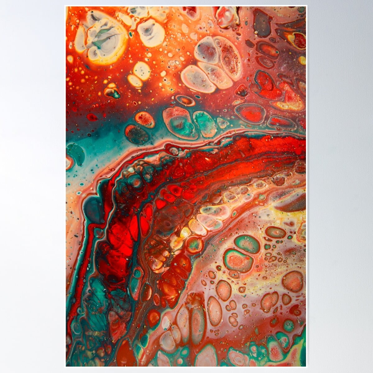 Red Blood Cells Poster Wall Art, Modern Wall Decor For Living Room ...