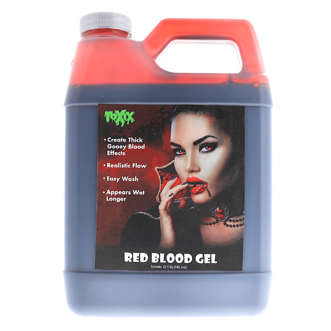Red Blood Gel - 32 Oz, Realistic Flow, Wet Look Blood, Thick and Gooey ...