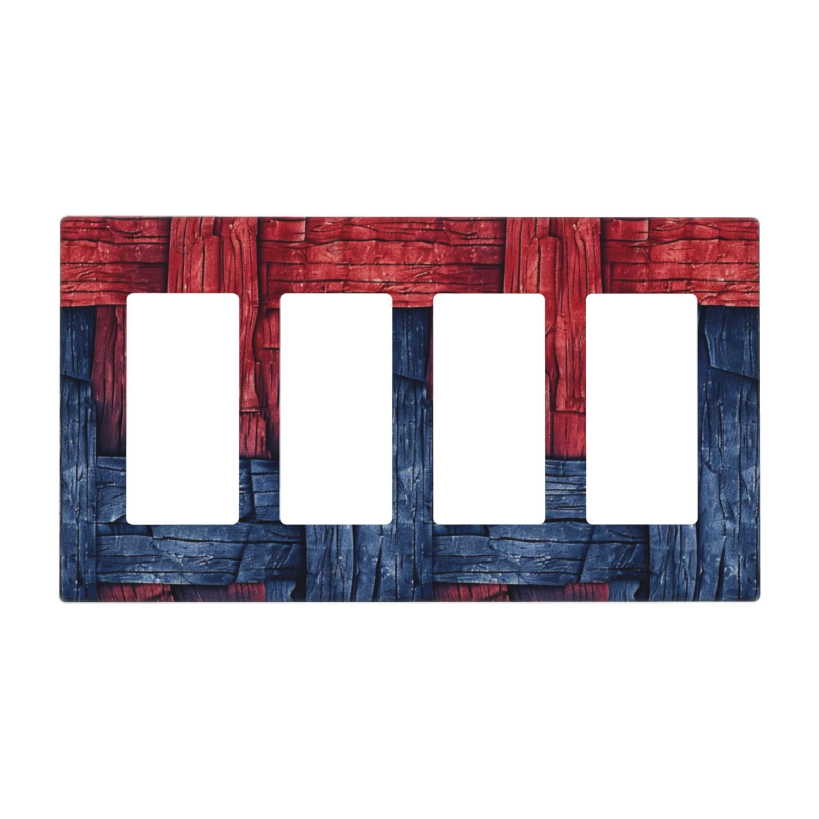 Red Blue Dark Light Switch Cover Decorative Switch Plates and Outlet ...