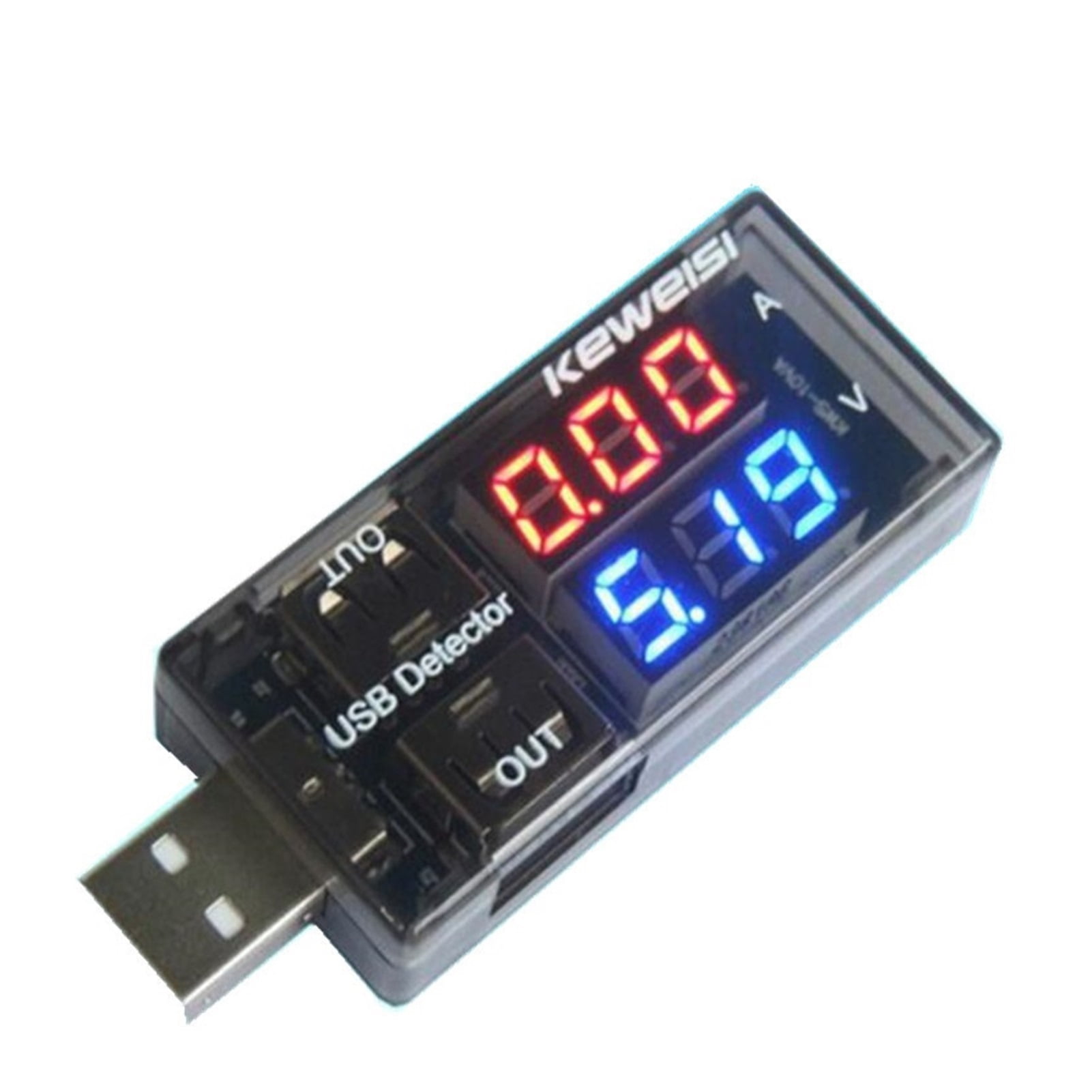 Red+Blue Dual USB Current Voltage Charging Detector Tester Battery ...