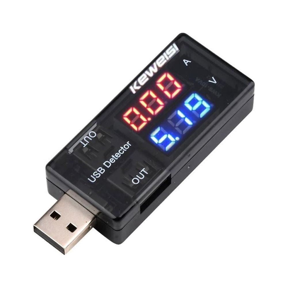 Red Blue Dual USB Current Voltage Charging Tester Battery Charger ...