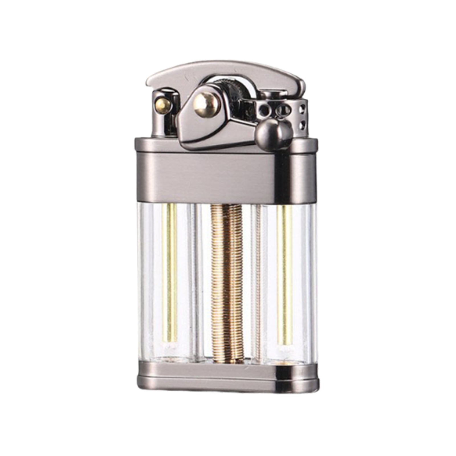 Red Blue Dual tone Oil Tank Lighter, Clear Kerosene Burner, Durable ...