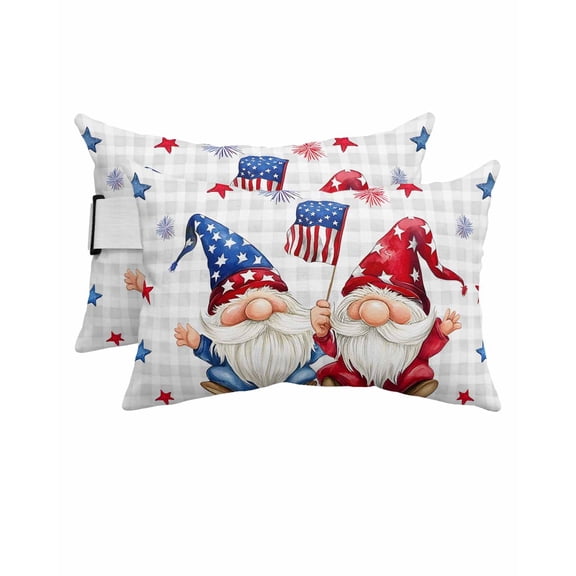 American Flag Patriotic Eagle Outdoor Pillow for Chaise Lounge Chair ...