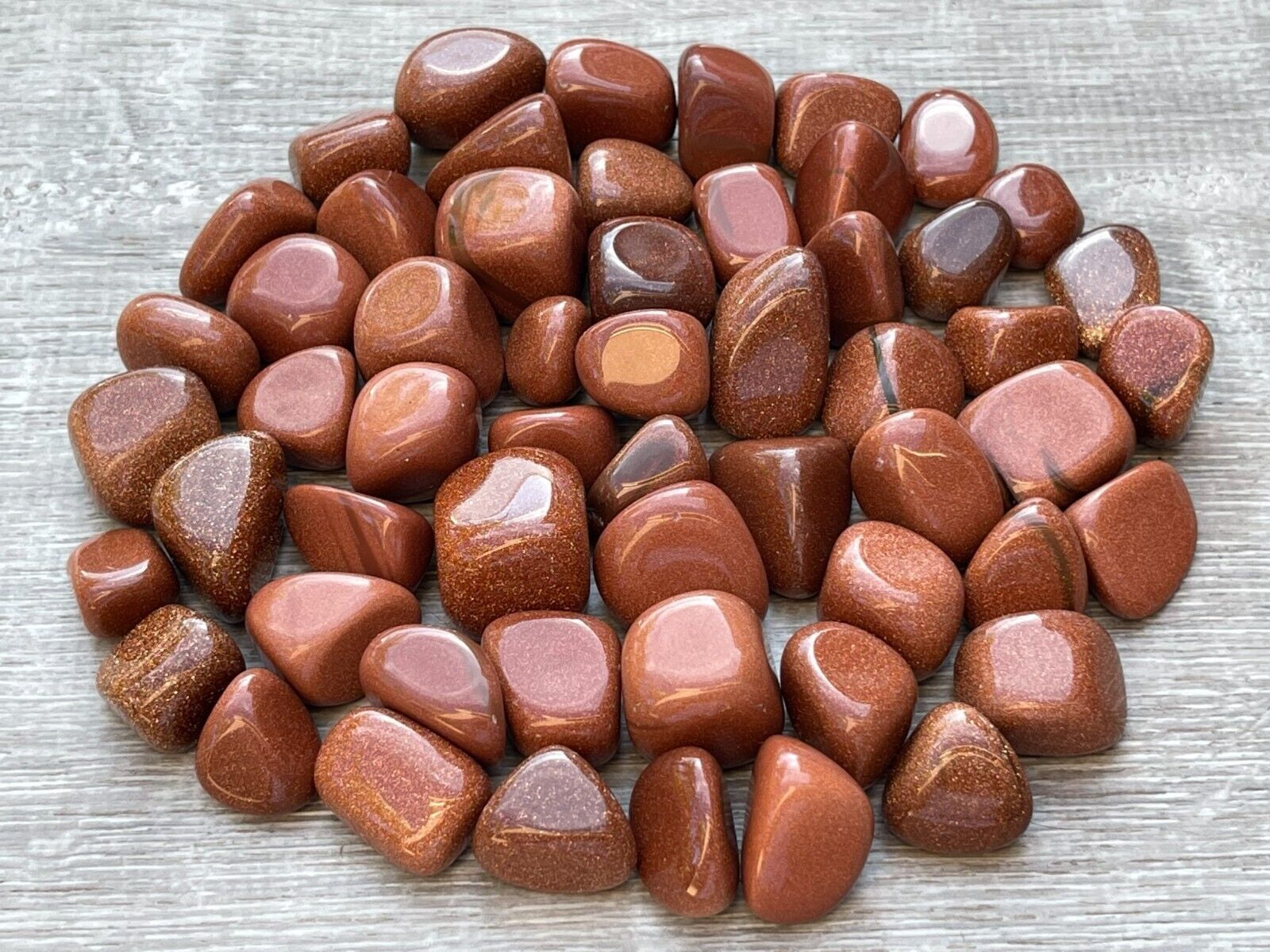 Red/Blue/Green Goldstone Tumbled Stone, 0.75-1.25" - Dispelling Fear ...