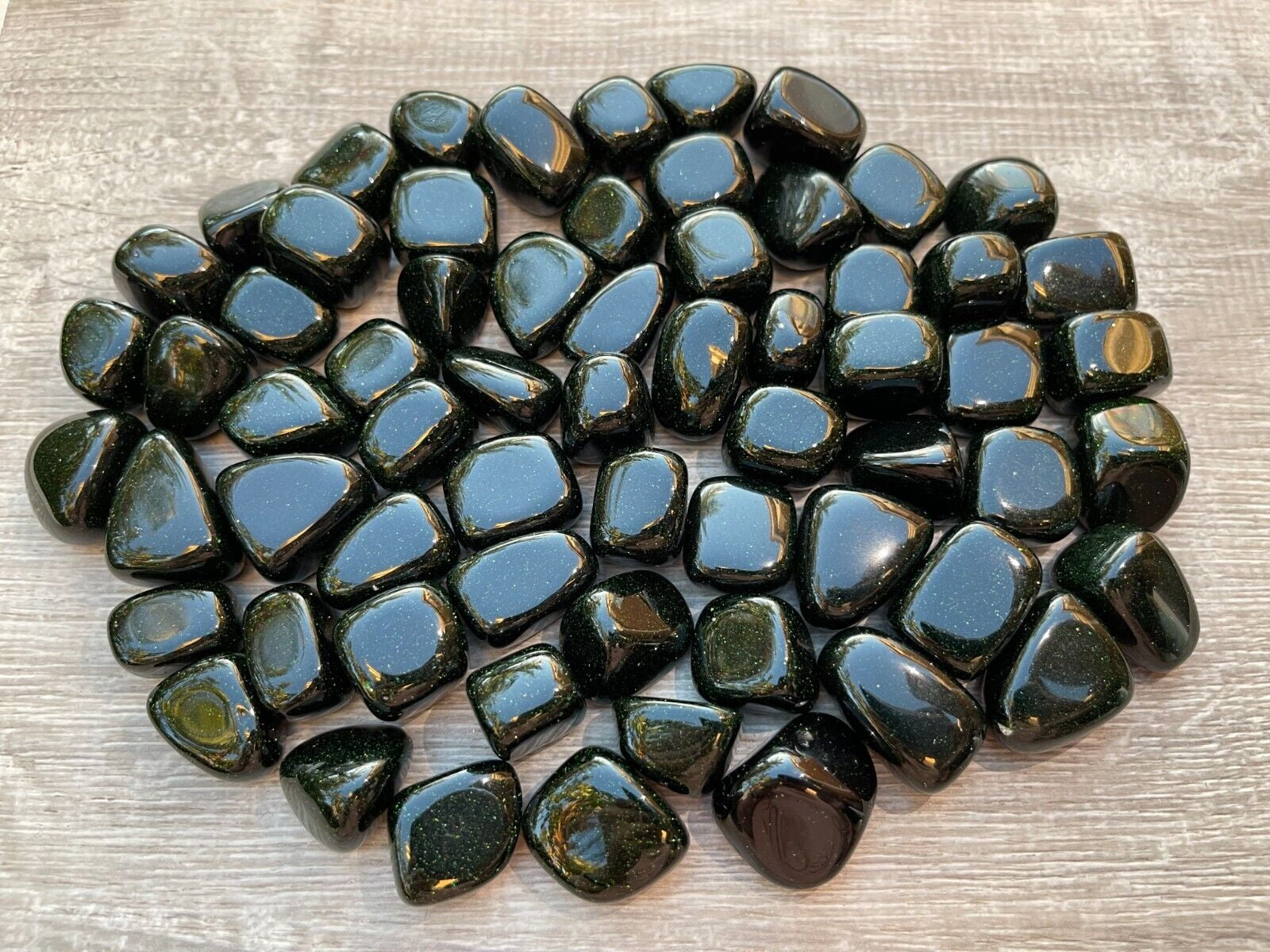 Red/Blue/Green Goldstone Tumbled Stone, 0.75-1.25" - Dispelling Fear ...