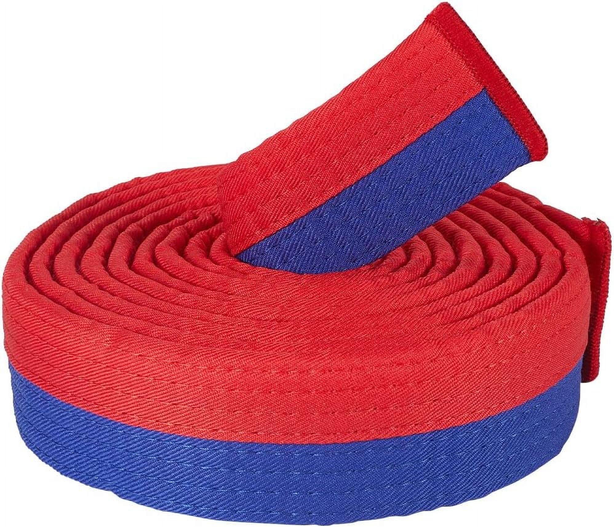 Red Blue Karate Belt Polyester Martial Arts Belt Judo Jiu-Jitsu TKD ...
