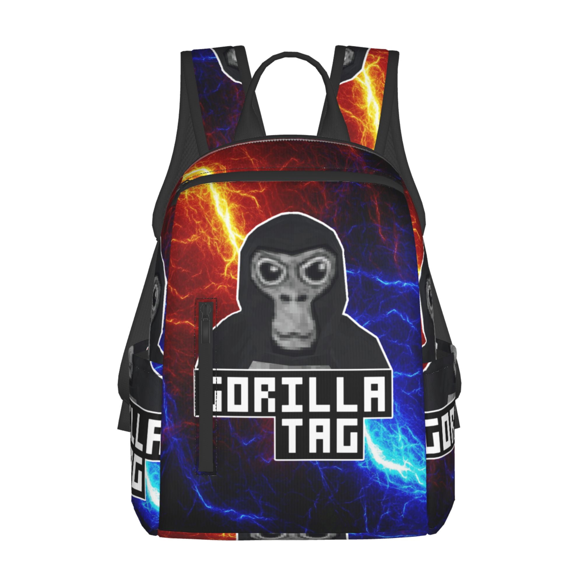 Red Blue Lightning Gorilla Tag Lightweight Backpack for Kids Adult ...