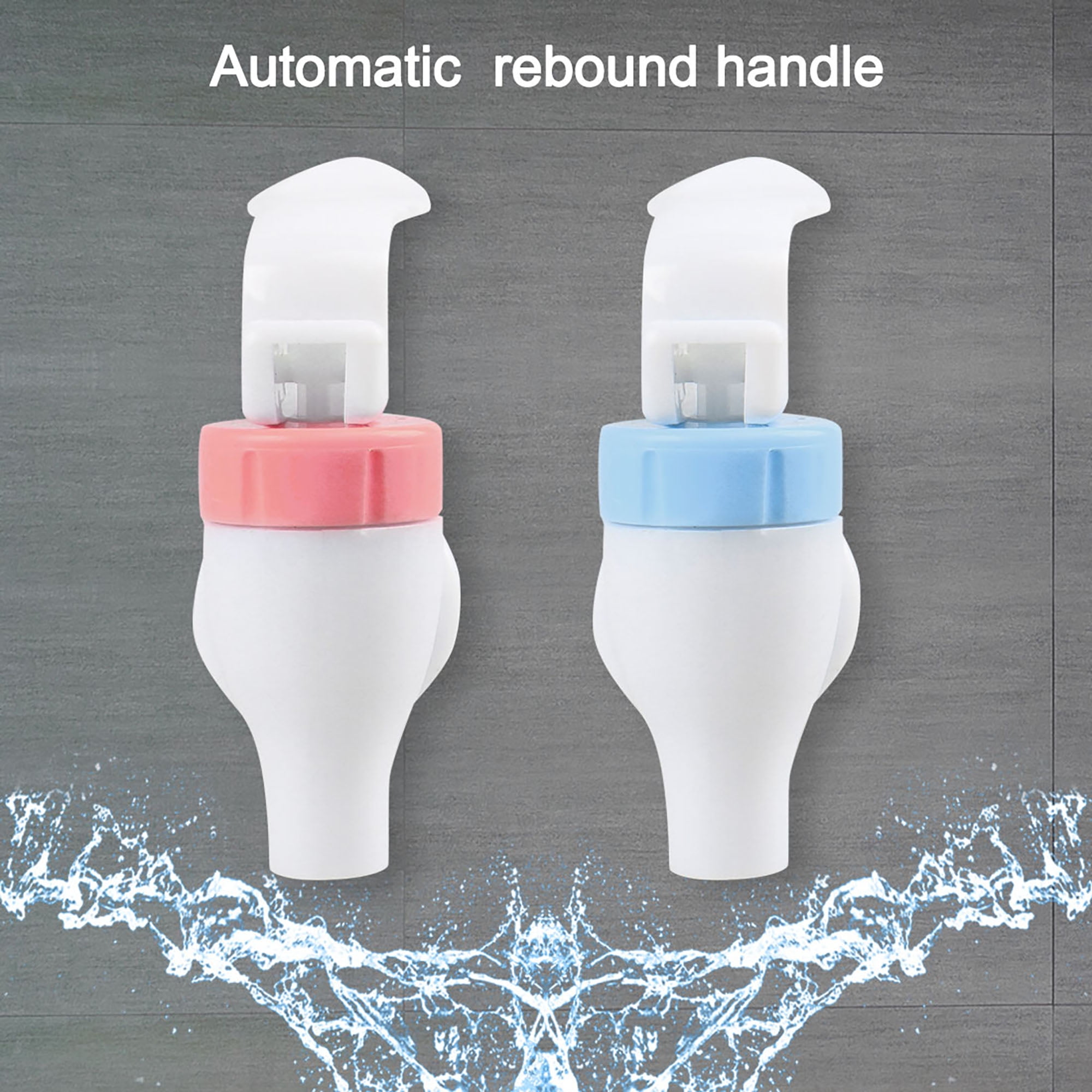 Red Blue Plastic Water Cooler Faucet Push Type Handle Fit Water ...