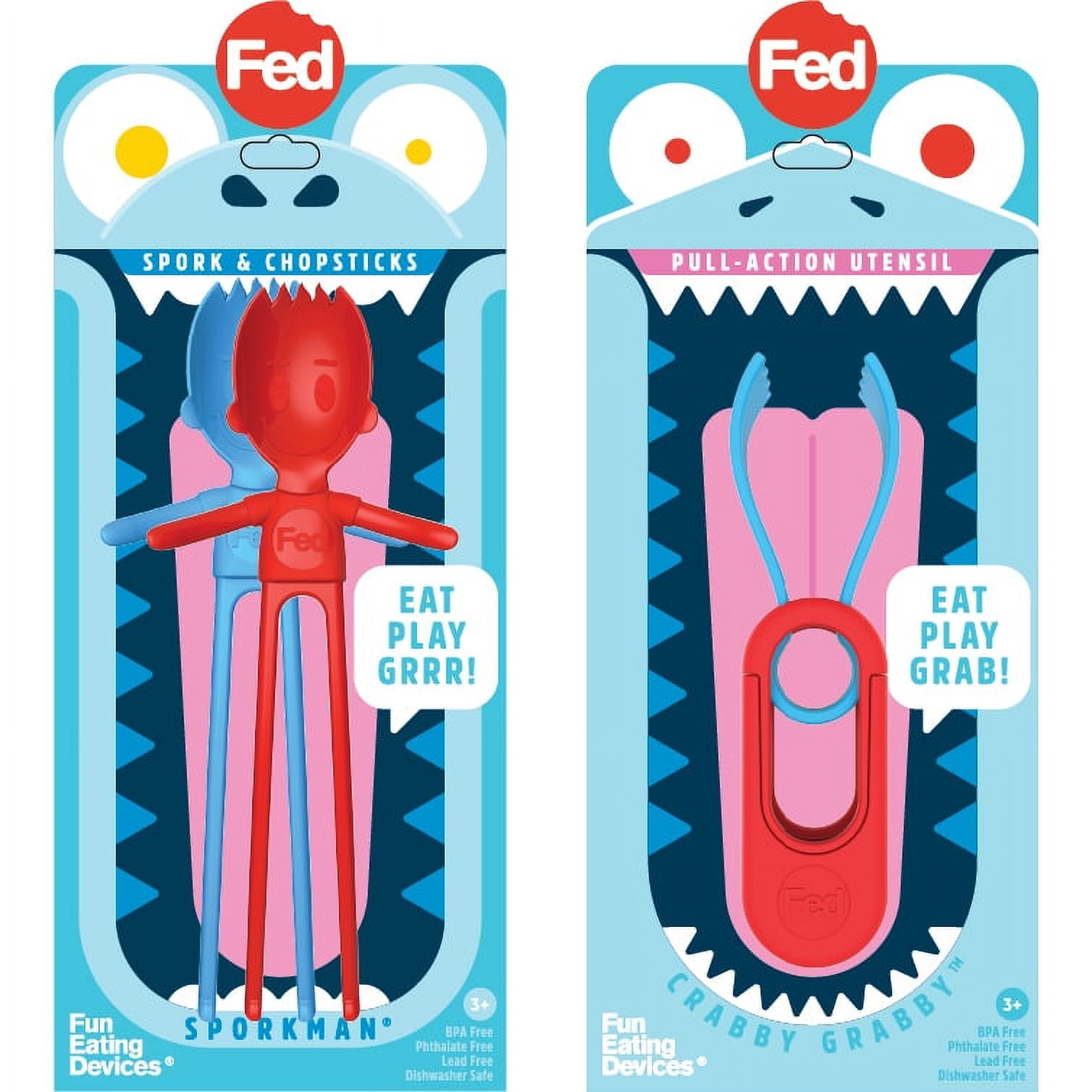 Red/Blue Sporkman & Crabby Grabby - Walmart.com