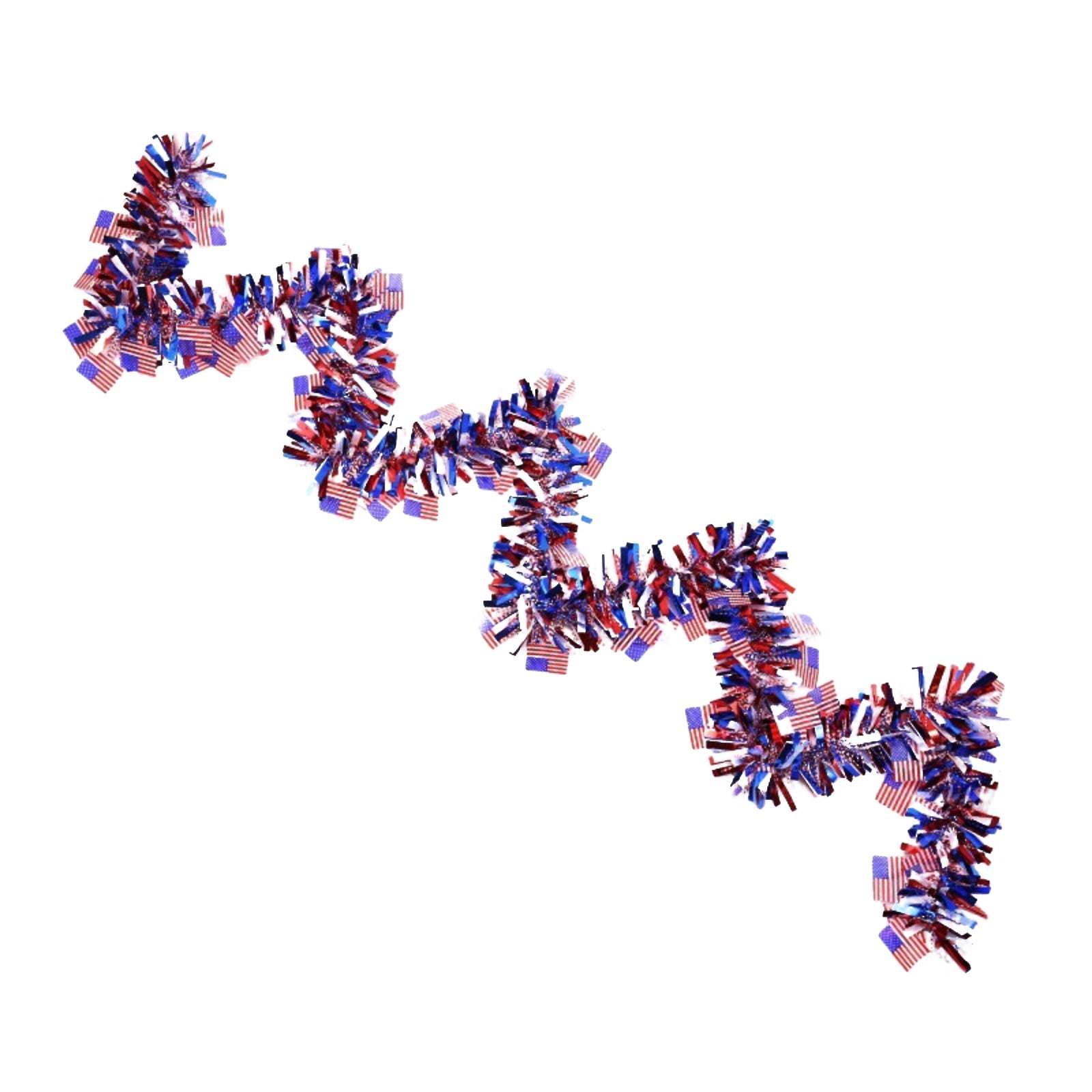 Red Blue Stars Streamer Wreath Of Patriotic Flags For Red Blue Memorial ...